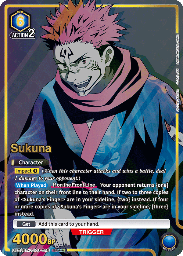 Sukuna Jujutsu Kaisen | Union Arena | CardTrader