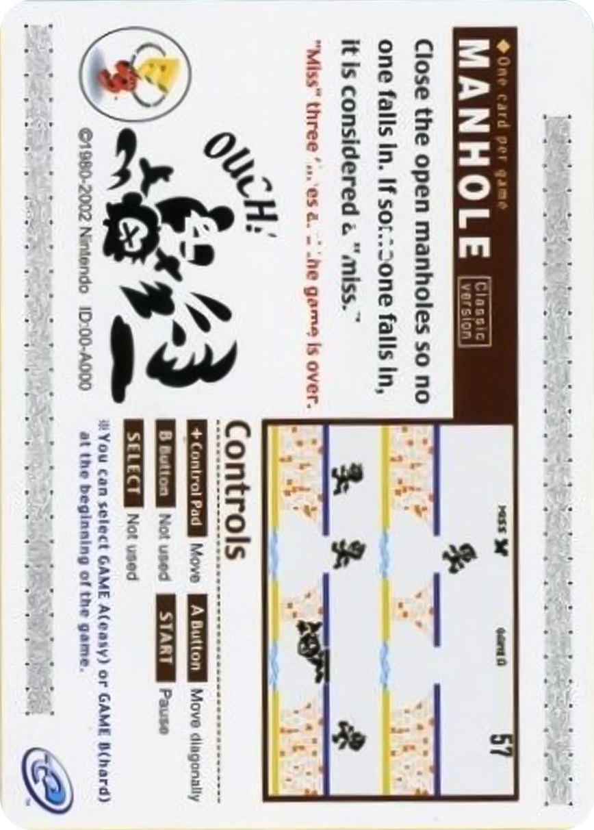 Manhole Tip Card For Position Only | Pokémon | CardTrader