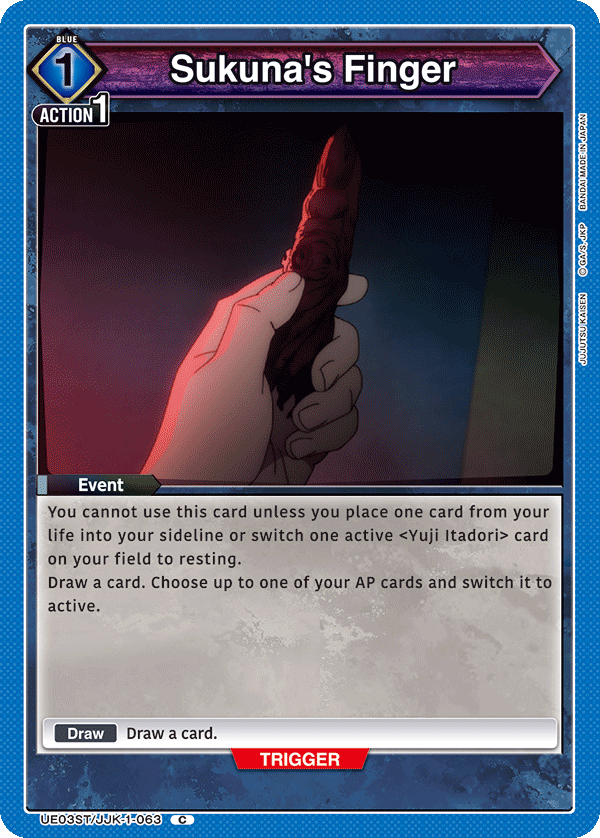 Sukuna's Finger Starter Deck: Jujutsu Kaisen | Union Arena | CardTrader