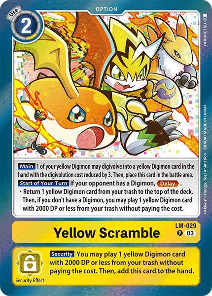 Yellow Scramble Special Limited Set | Digimon | CardTrader