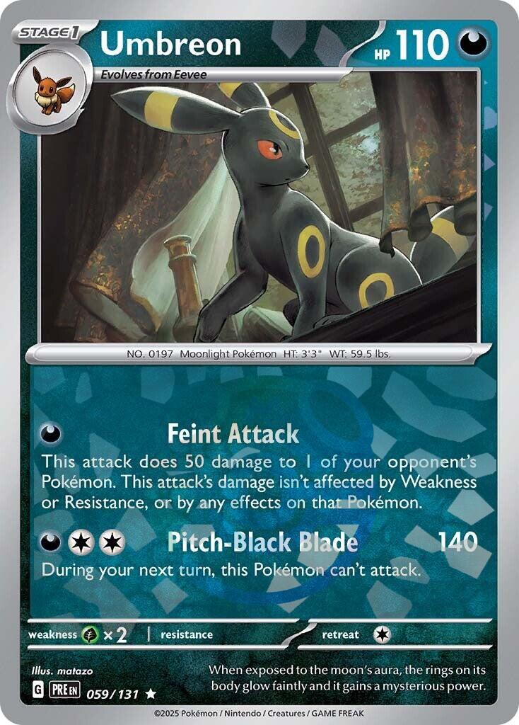 Umbreon Evoluzioni Prismatiche - Master Ball Reverse Holo | Pokémon ...