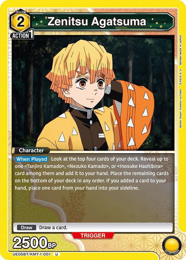 Zenitsu Agatsuma Demon Slayer | Union Arena | CardTrader