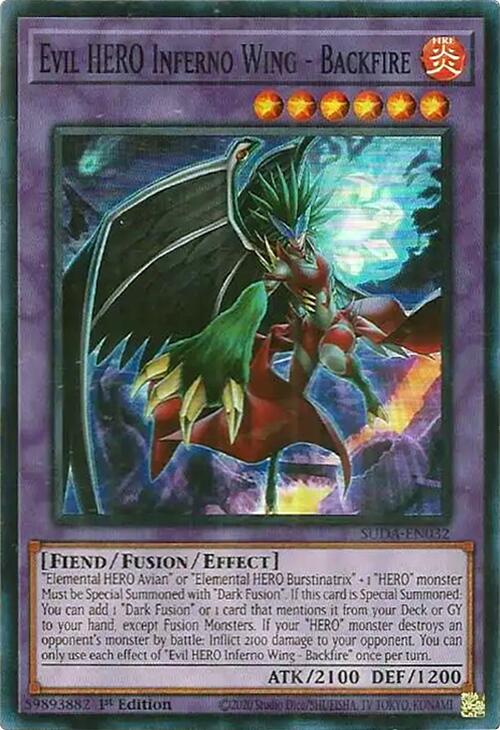 Evil HERO Inferno Wing - Backfire Supreme Darkness | Yu-Gi-Oh! | CardTrader