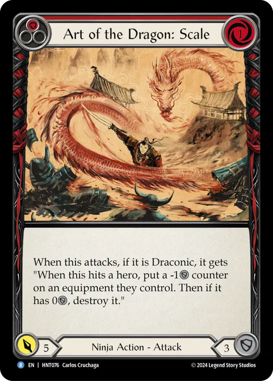 Art of the Dragon: Scale The Hunted | Flesh and Blood | CardTrader