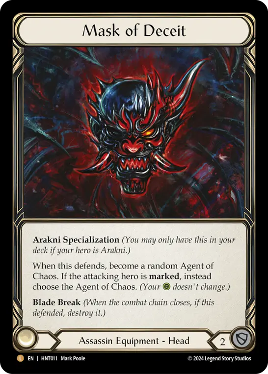 Mask of Deceit The Hunted | Flesh and Blood | CardTrader