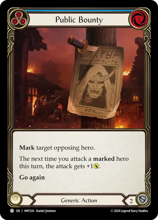 Public Bounty - Blue The Hunted | Flesh and Blood | CardTrader