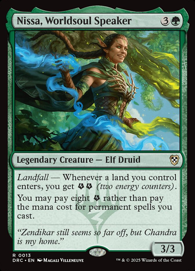 Nissa, voz del Alma del mundo Commander: Aetherdrift | Magic | CardTrader