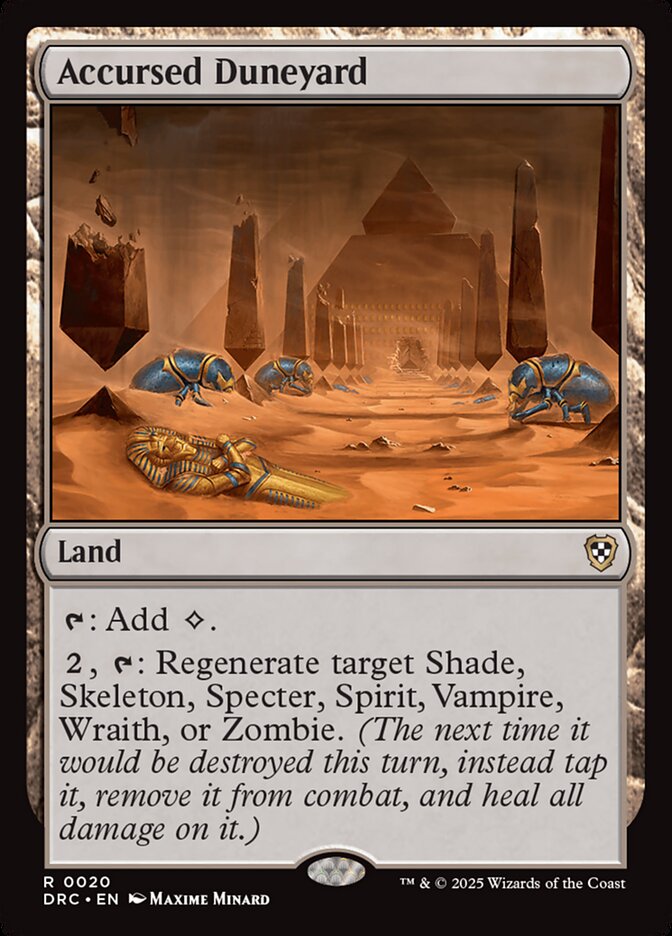 Accursed Duneyard Commander: Aetherdrift | Magic | CardTrader