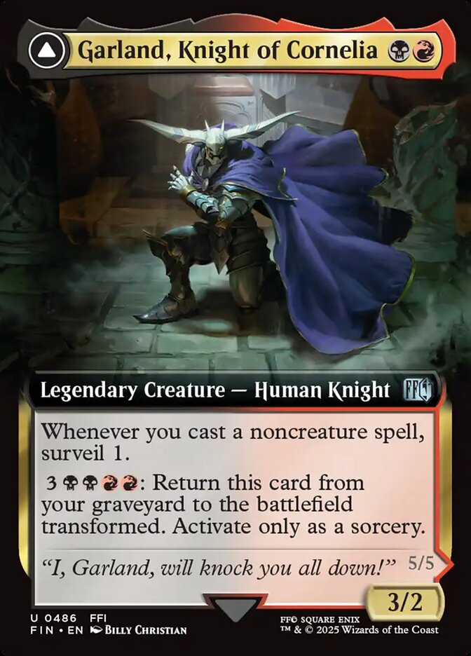 Garland, Knight of Cornelia // Chaos, the Endless Magic: The Gathering ...