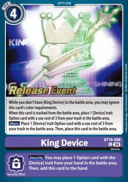 King Device Special Booster Ver 2.5 Prerelease Promos | Digimon ...