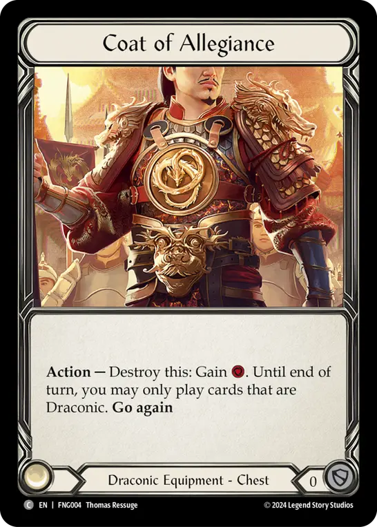 Coat of Allegiance The Hunted Blitz Deck - Fang | Flesh and Blood ...