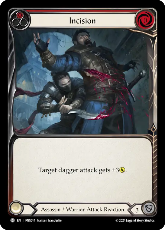 Incision - Red The Hunted Blitz Deck - Fang | Flesh and Blood | CardTrader