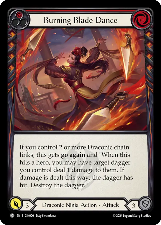 Burning Blade Dance The Hunted Blitz Deck - Cindra | Flesh and Blood | CardTrader