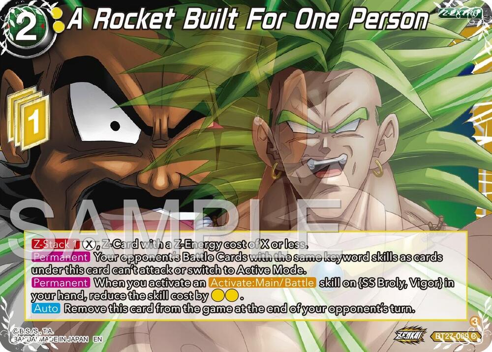 A Rocket Built For One Person History of Z | Dragon Ball Super | CardTrader