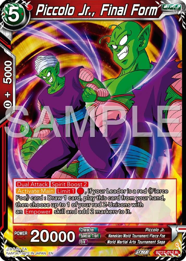 Piccolo Jr., Final Form History of Z | Dragon Ball Super | CardTrader