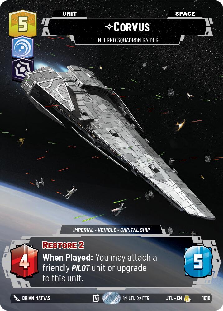 Corvus - Inferno Squadron Raider Jump to Lightspeed Variants | Star ...