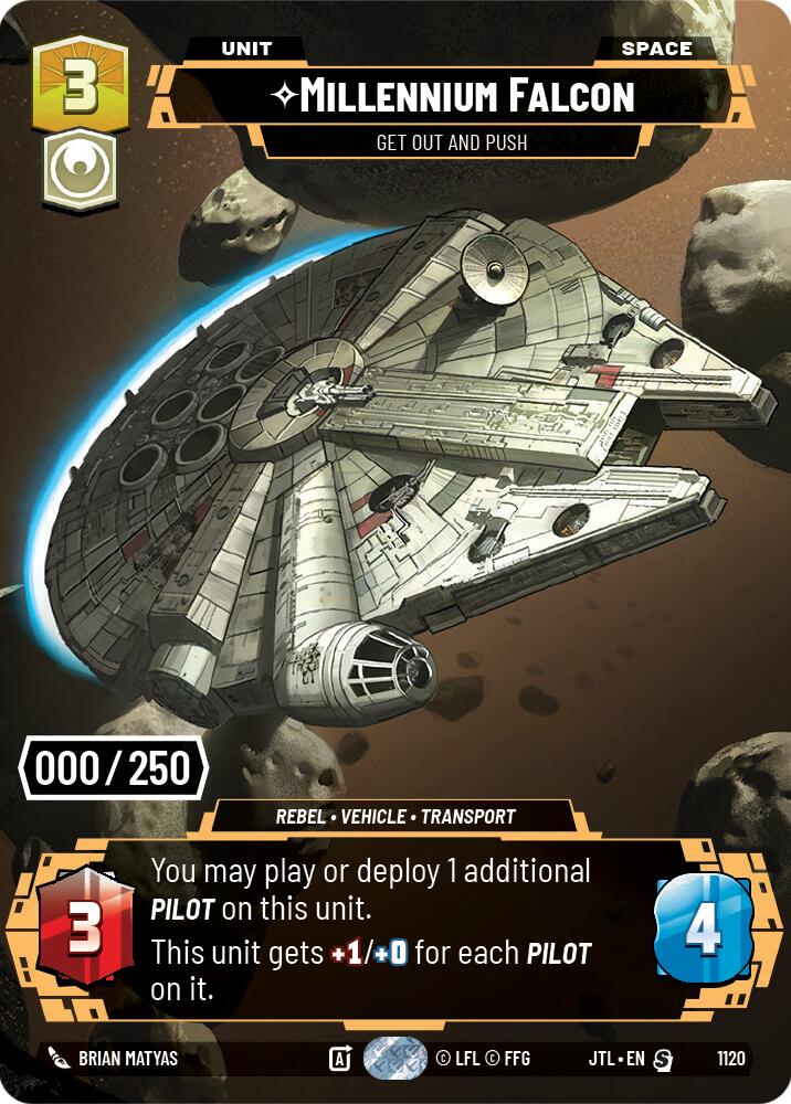 Millennium Falcon - Get Out And Push Jump to Lightspeed Variants | Star ...