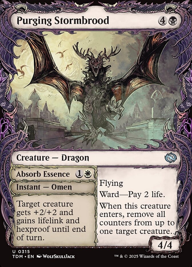Purging Stormbrood // Absorb Essence Tarkir: Dragonstorm Collectors ...