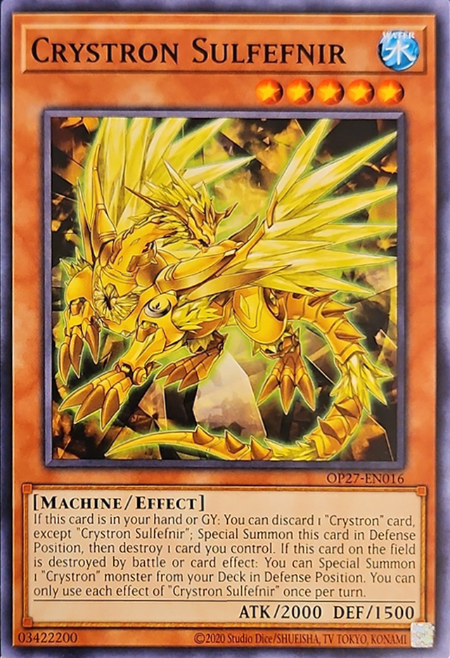 Crystron Sulfefnir OTS Tournament Pack 27 | Yu-Gi-Oh! | CardTrader
