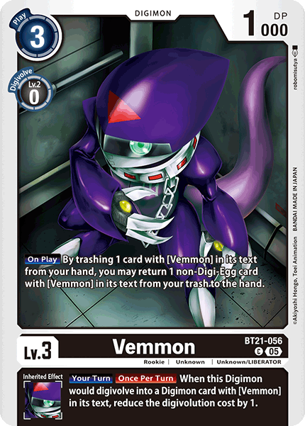 Vemmon BT-21: World Convergence | Digimon | CardTrader