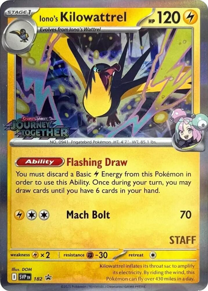 Iono's Kilowattrel SV Black Star Promos | Pokémon | CardTrader