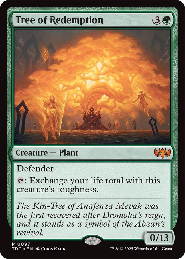 Tree of Redemption Commander: Tarkir Dragonstorm | Magic | CardTrader