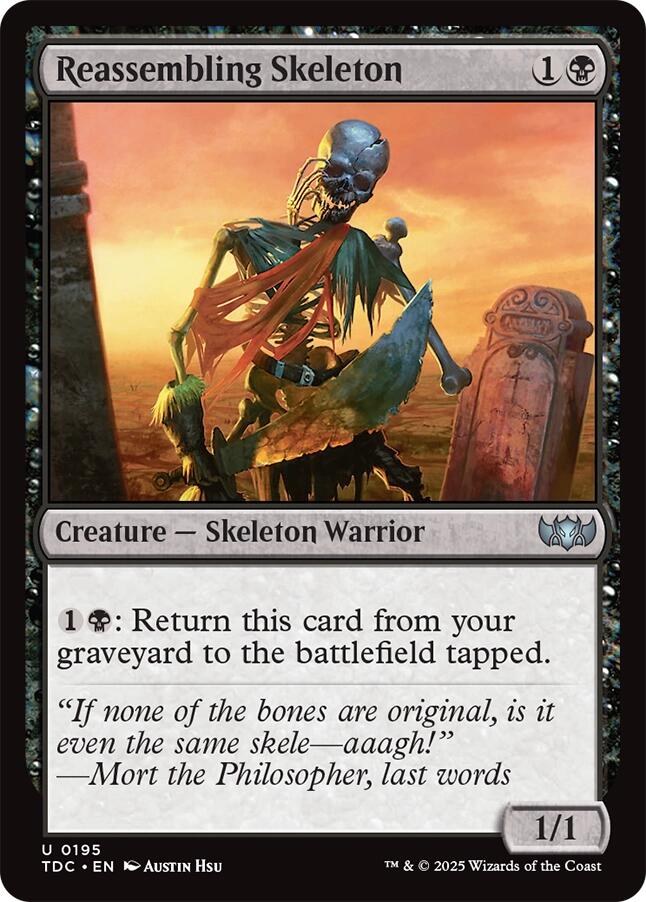 Reassembling Skeleton Commander: Tarkir Dragonstorm | Magic | CardTrader