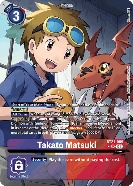 Takato Matsuki BT-21: World Convergence | Digimon | CardTrader