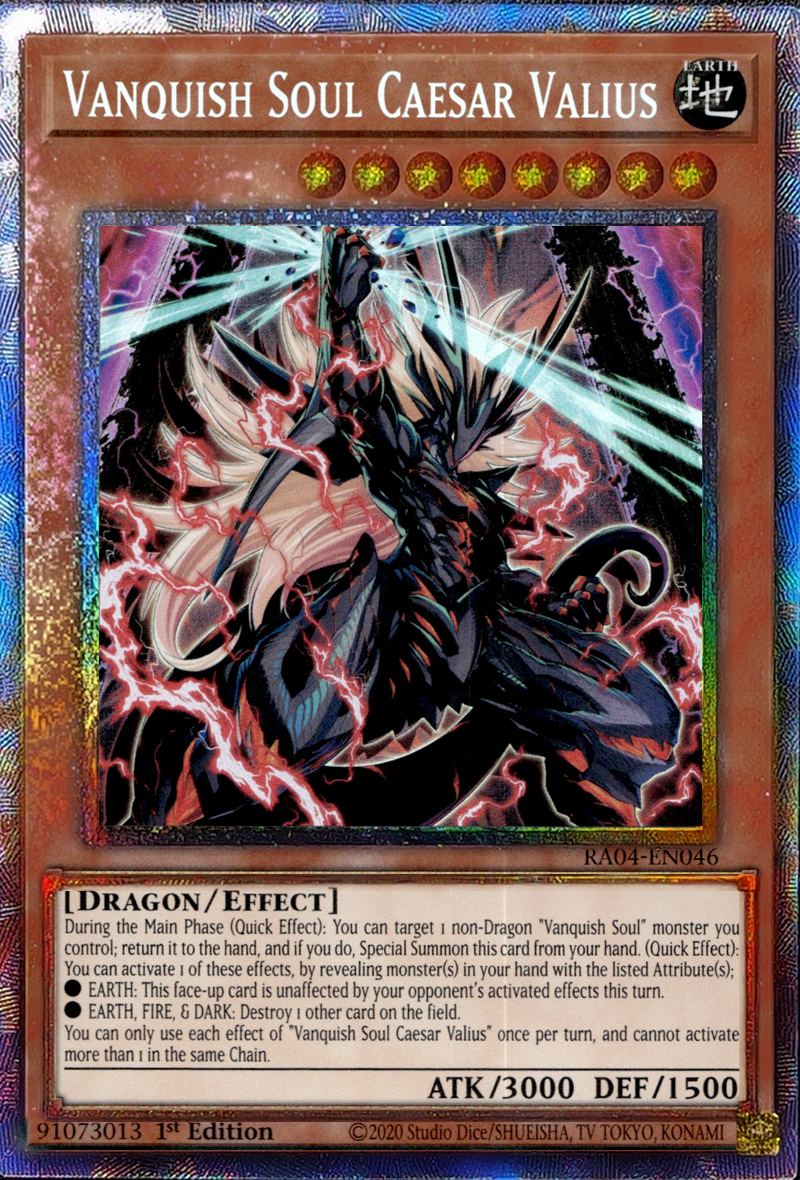 Vanquish Soul Caesar Valius Quarter Century Stampede | Yu-Gi-Oh ...