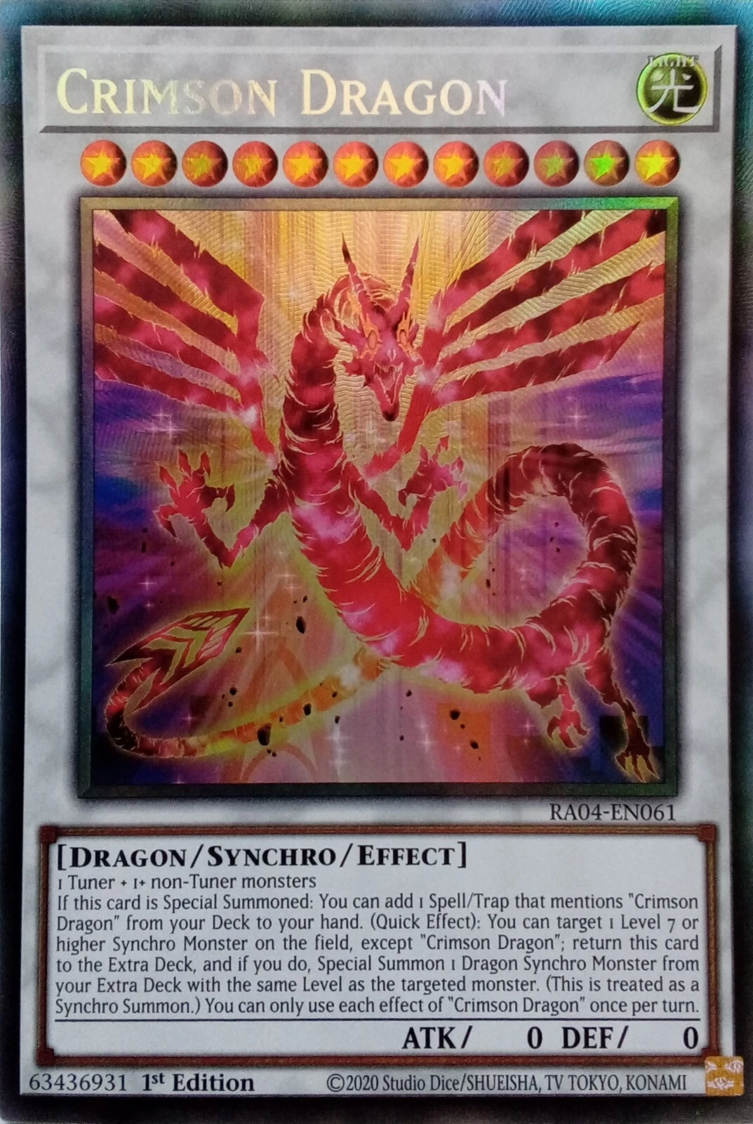 Crimson Dragon Quarter Century Stampede | Yu-Gi-Oh! | CardTrader
