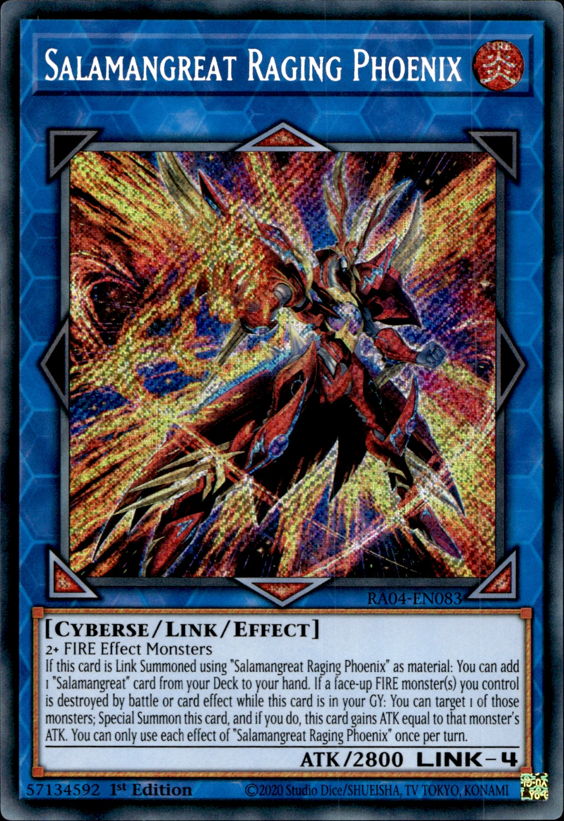Salamangrande Fénix Furioso Quarter Century Stampede | Yu-Gi-Oh! | CardTrader