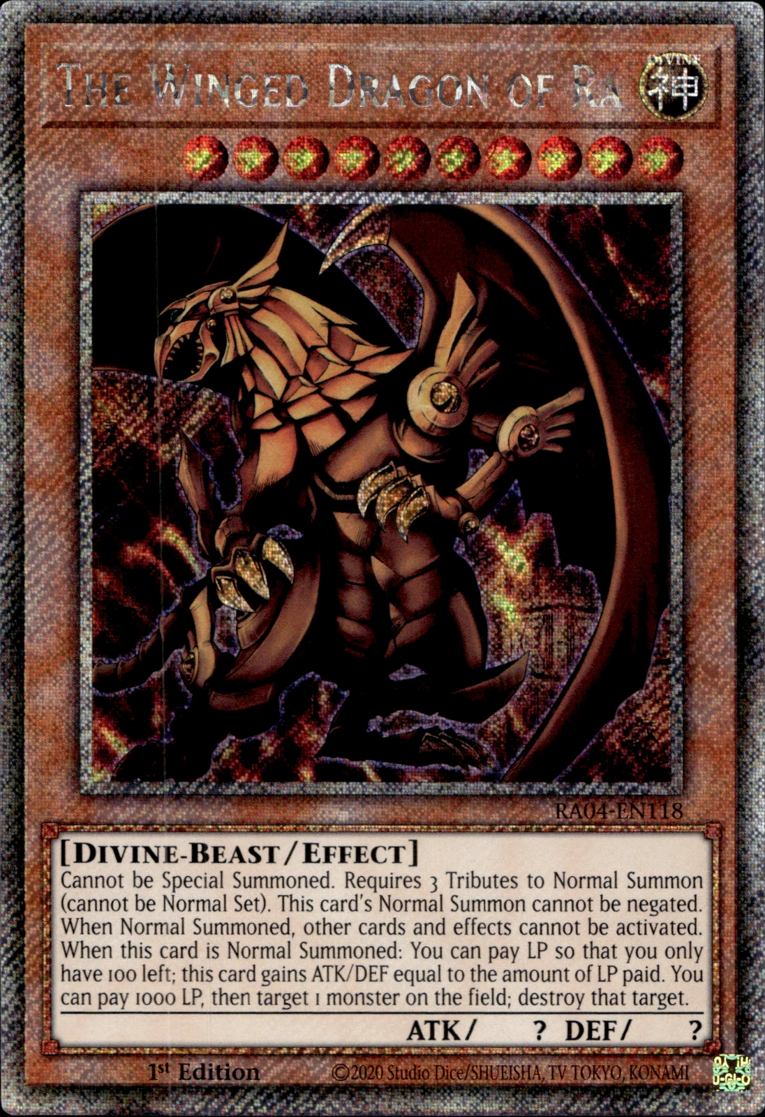 El Dragón Alado de Ra Quarter Century Stampede | Yu-Gi-Oh! | CardTrader