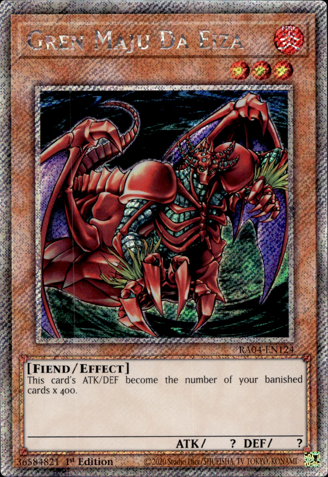 Gren Maju Da Eiza Quarter Century Stampede | Yu-Gi-Oh! | CardTrader