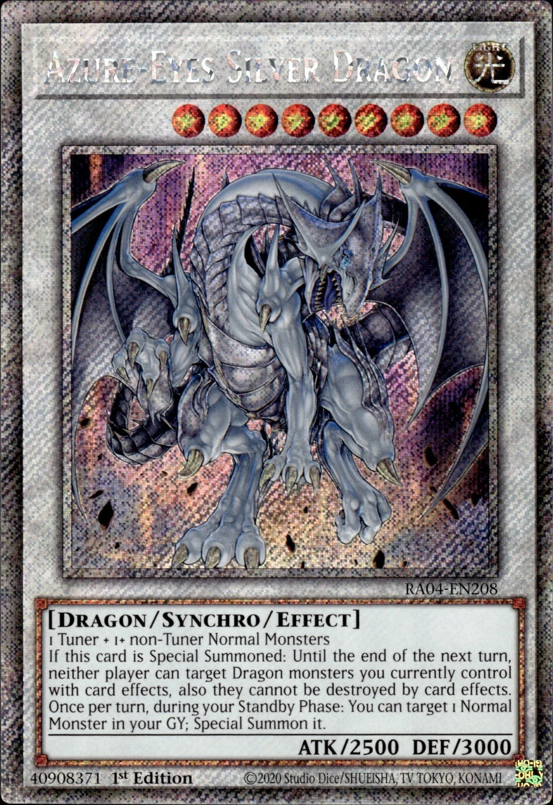 Azure-Eyes Silver Dragon Quarter Century Stampede | Yu-Gi-Oh! | CardTrader