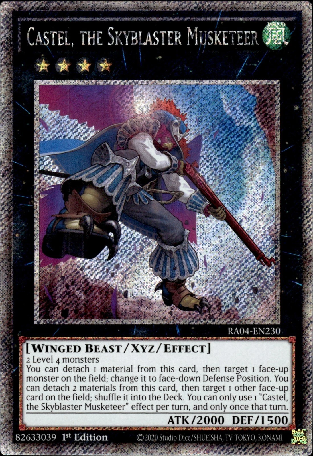 Castel, the Skyblaster Musketeer Quarter Century Stampede | Yu-Gi-Oh ...