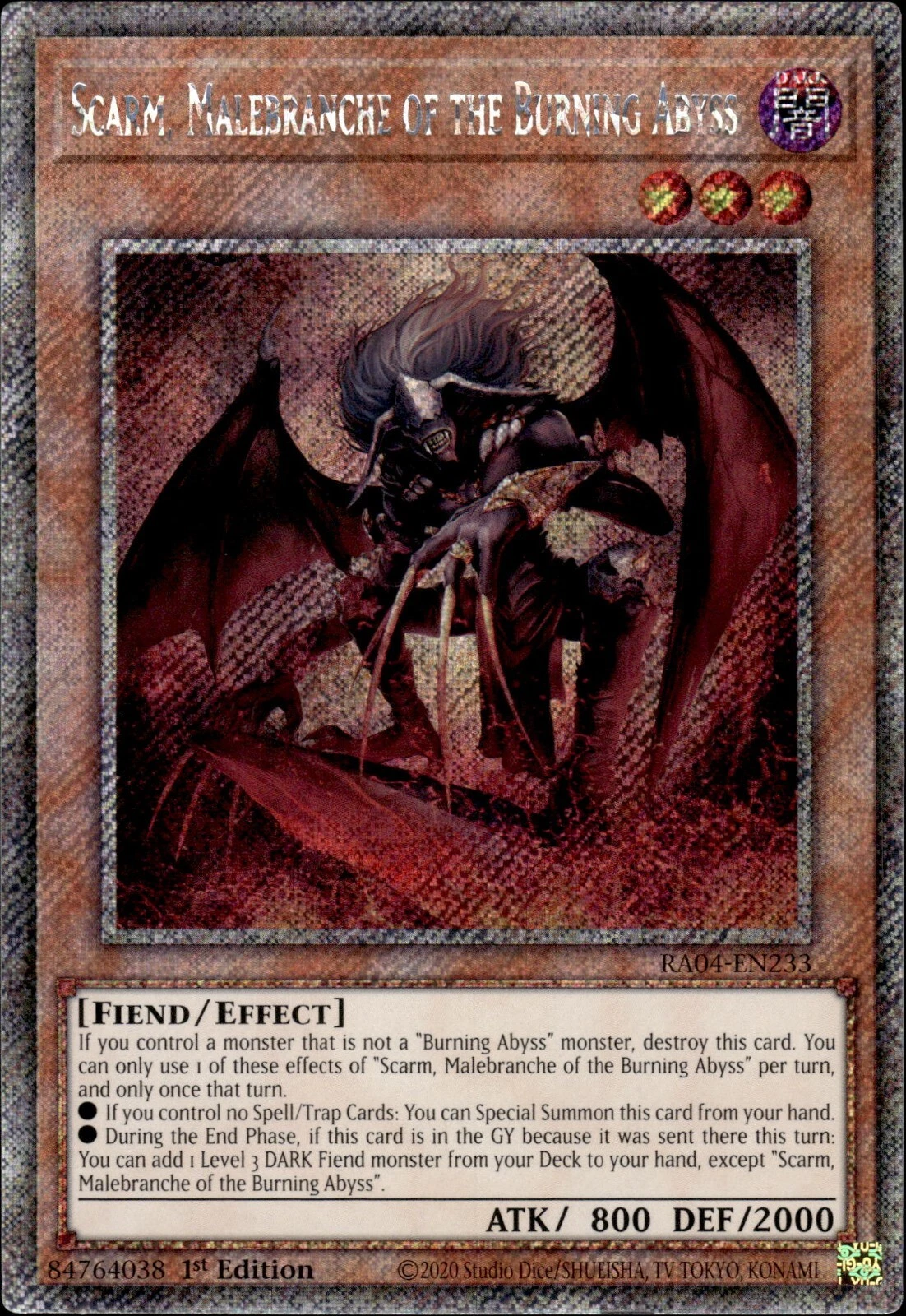 Scarm, Malebranche of the Burning Abyss Quarter Century Stampede | Yu-Gi-Oh! | CardTrader