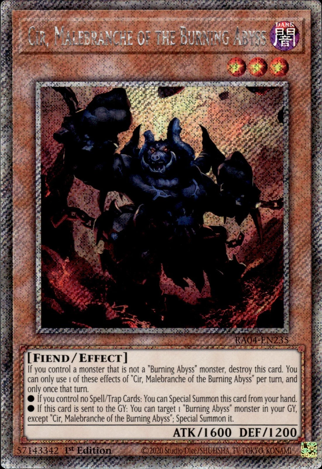 Cir, Malebranche of the Burning Abyss Quarter Century Stampede | Yu-Gi-Oh! | CardTrader