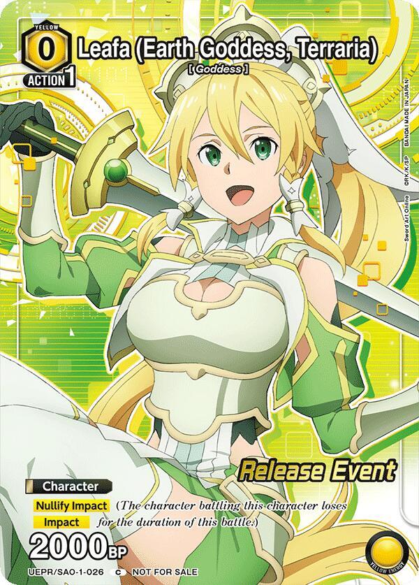 Leafa (Earth Goddess, Terraria) Sword Art Online Release Event Promos ...