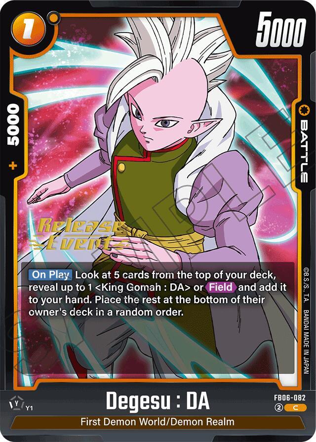 Degesu : DA Fusion World: Rivals Clash Pre-Release | Dragon Ball Super ...