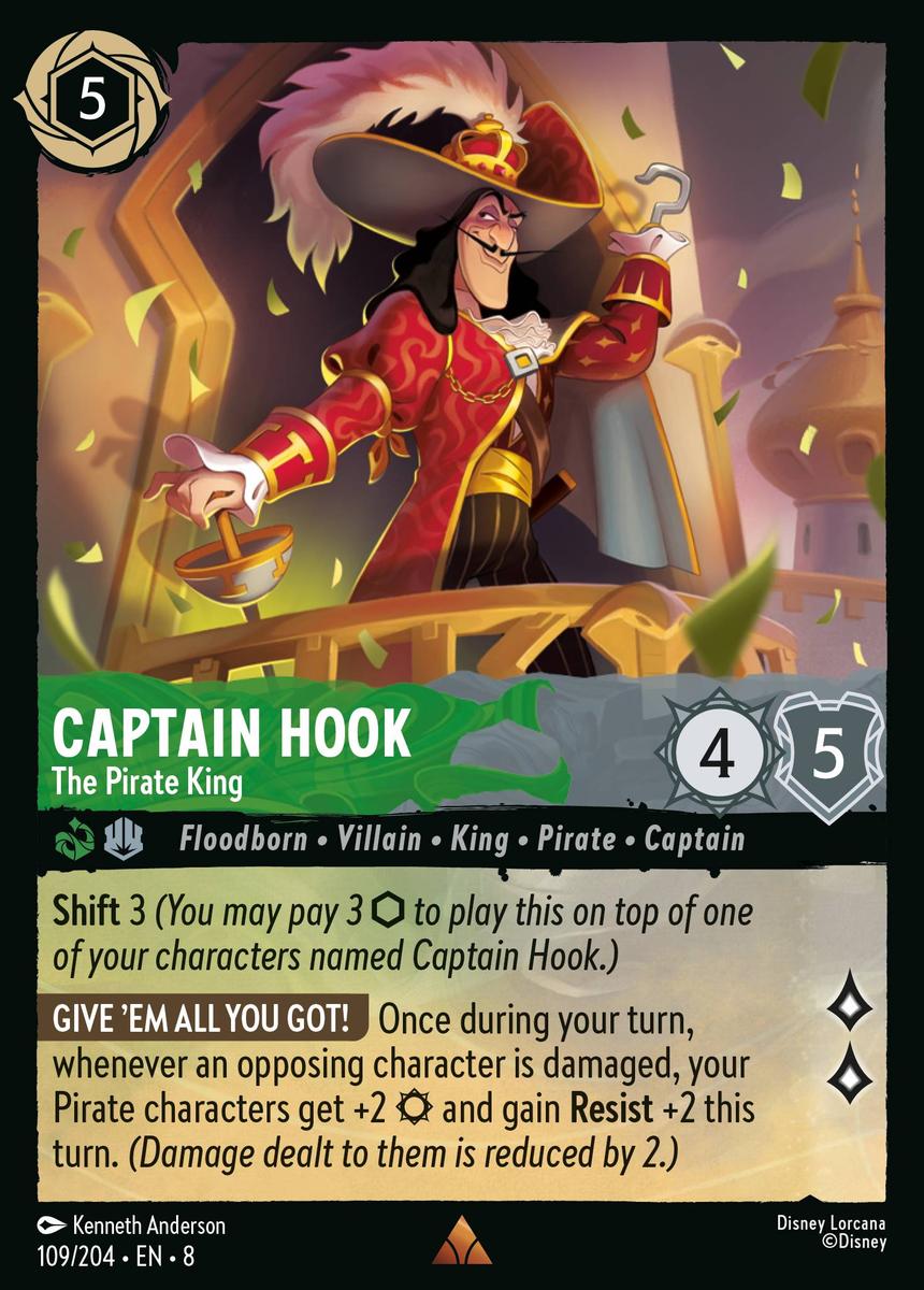 Captain Hook - The Pirate King Reign of Jafar | Lorcana | CardTrader