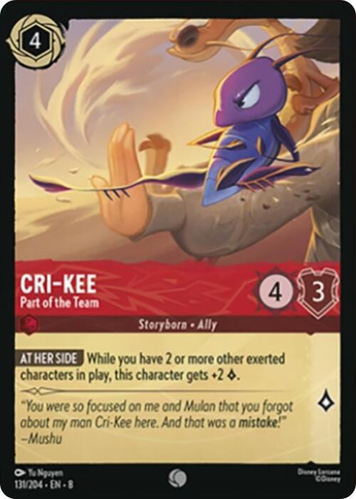 Cri-Kee - Part of the Team Reign of Jafar | Lorcana | CardTrader