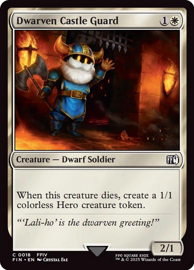 Dwarven Castle Guard Magic: The Gathering — FINAL FANTASY | Magic ...
