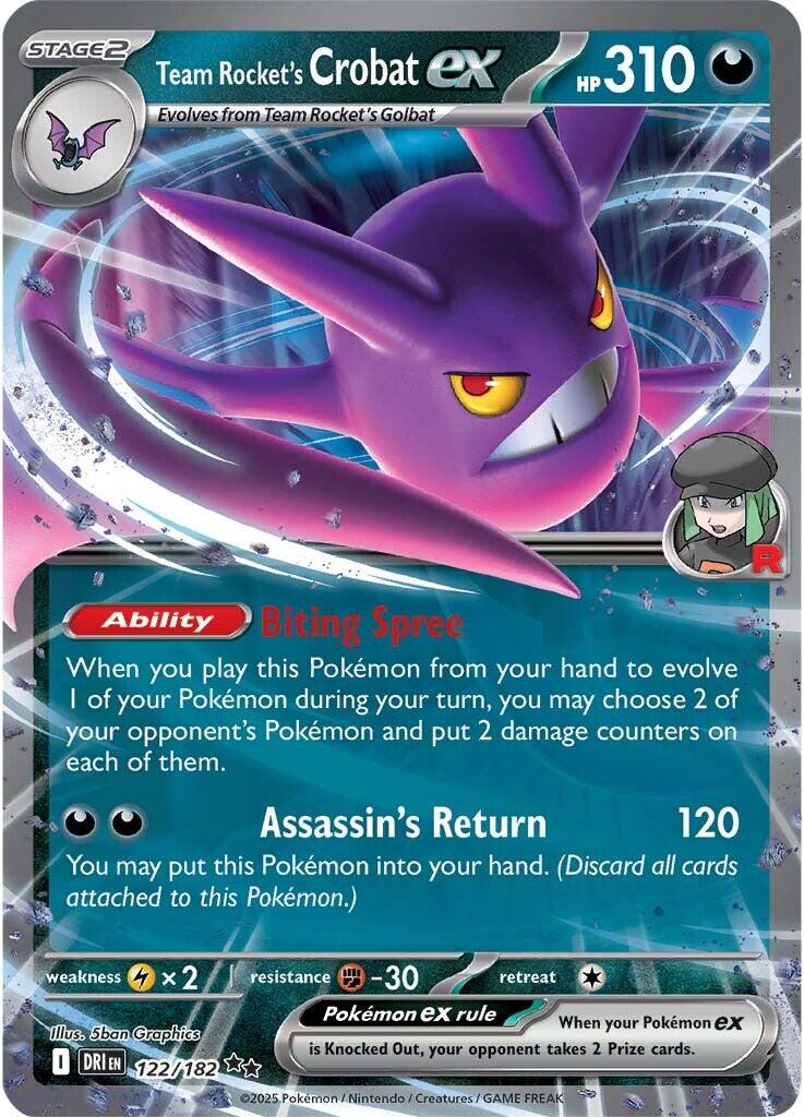 Team Rocket's Crobat ex Destined Rivals | Pokémon | CardTrader