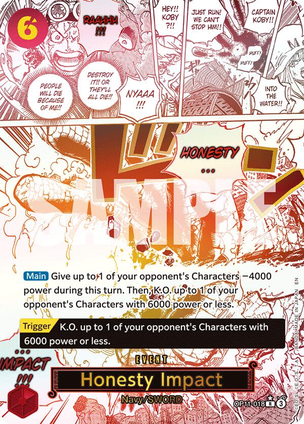 Honesty Impact OP-11: A Fist of Divine Speed | One Piece | CardTrader