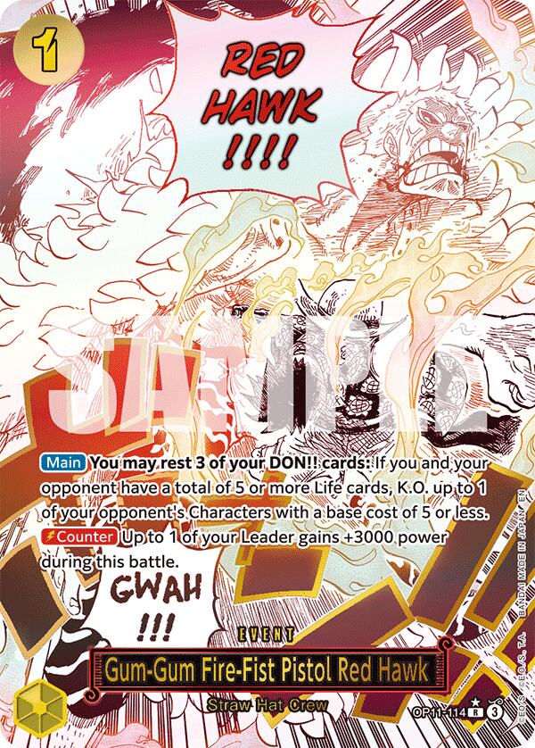 Gum-Gum Fire-Fist Pistol Red Hawk OP-11: A Fist of Divine Speed | One ...