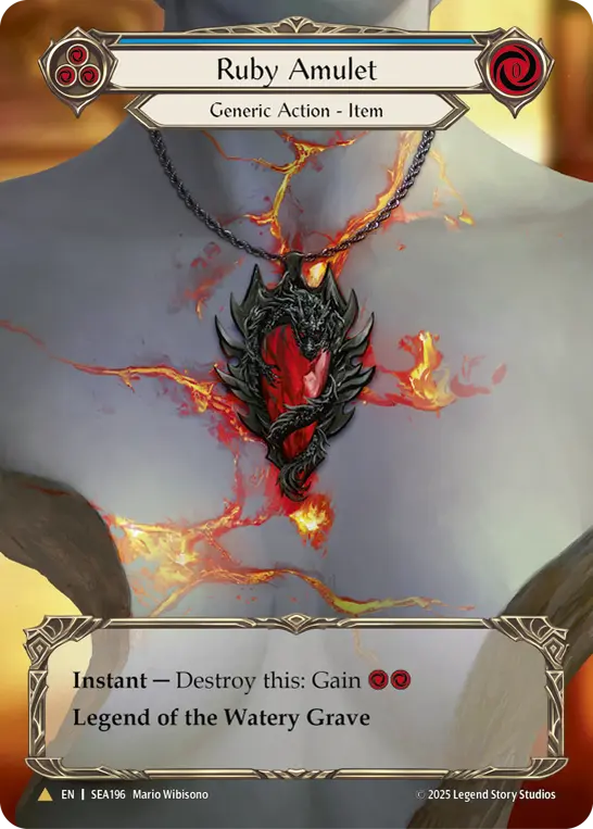 Ruby Amulet High Seas - Treasure Pack | Flesh and Blood | CardTrader