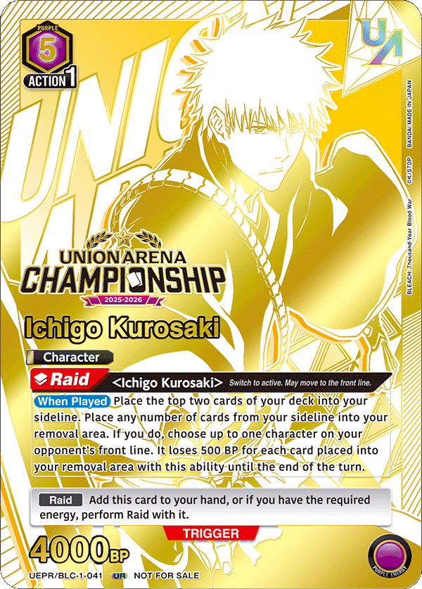 Ichigo Kurosaki Union Arena Championships Promo | Union Arena | CardTrader