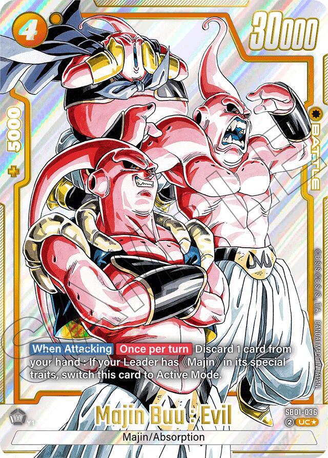 Majin Buu : Evil // Majin Buu : Evil Fusion World: Manga Booster 01 ...