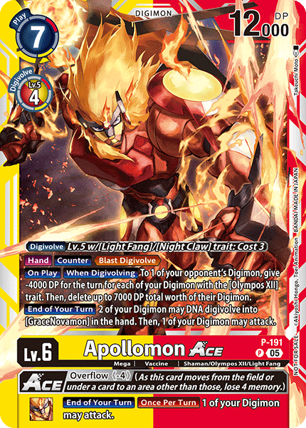 Apollomon Ace Official Tournament Pack Events | Digimon | CardTrader