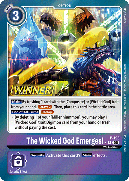 The Wicked God Emerges! Winner Pack Promos | Digimon | CardTrader